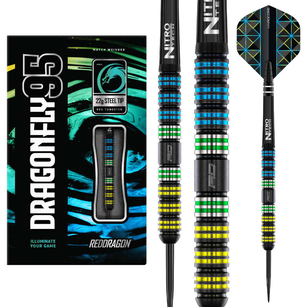 Dragonfly 95 Black | 95% Tungsten Darts | The Dart Depot