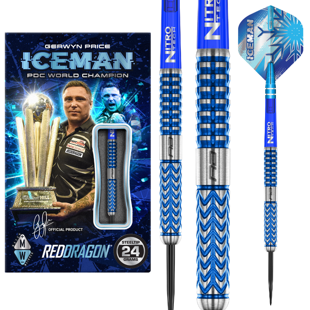 Gerwyn Price Glacier | 90% Tungsten Darts | The Dart Depot