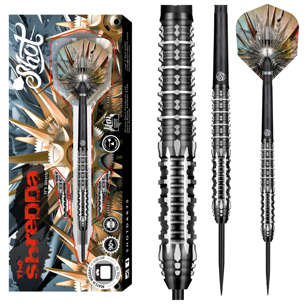 Shot Gnarly Shredda Darts | 90% Tungsten | The Dart Depot