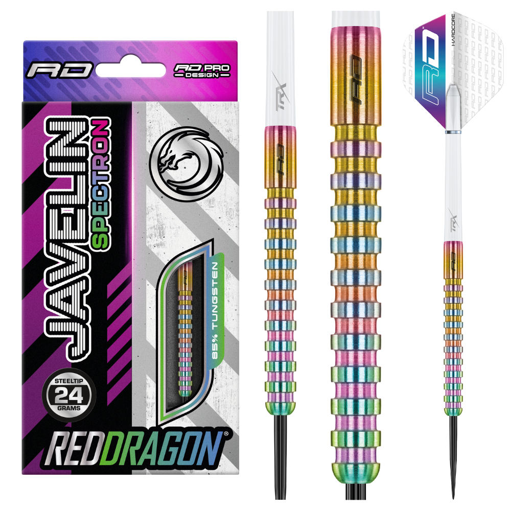 Red Dragon Javelin Spectron | 85% Tungsten Darts | The Dart Depot