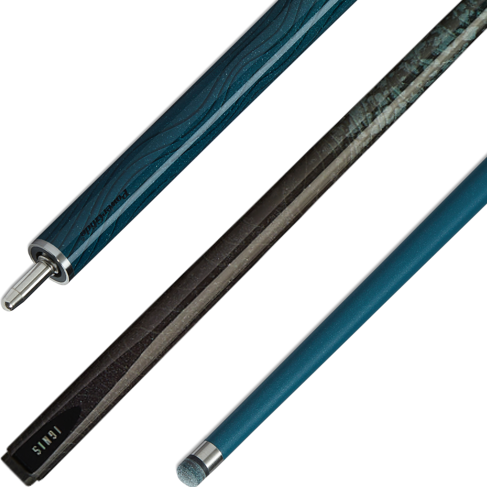 57" PowerGlide Ignis Black Carbon 2pc Cue | The Dart Depot