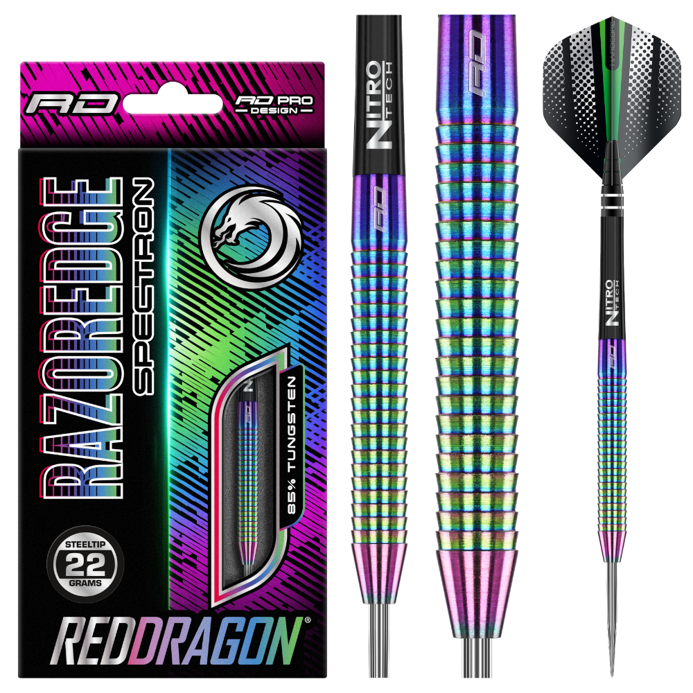 Red Dragon Razor Edge Spectron | 85% Tungsten Darts | The Dart Depot