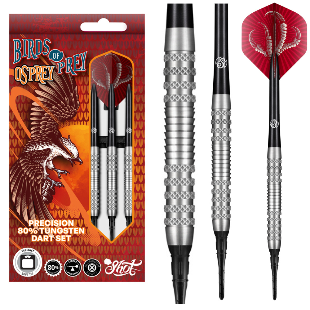 Shot Osprey Soft Tip | 80% Tungsten | The Dart Depot
