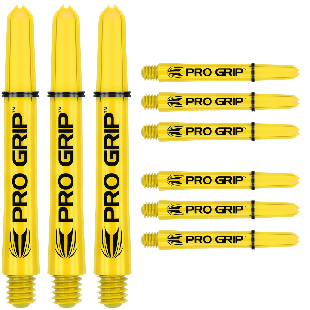 Target Yellow Pro Grip Shafts | Dart Accessories | The Dart Depot