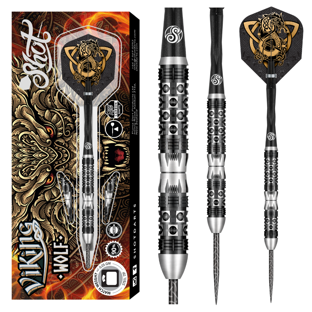 Shot Viking Wolf Darts | 90% Tungsten | The Dart Depot